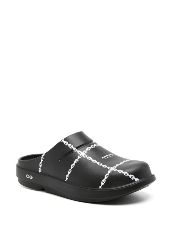 Undercover Graphic-print Platform Clogs