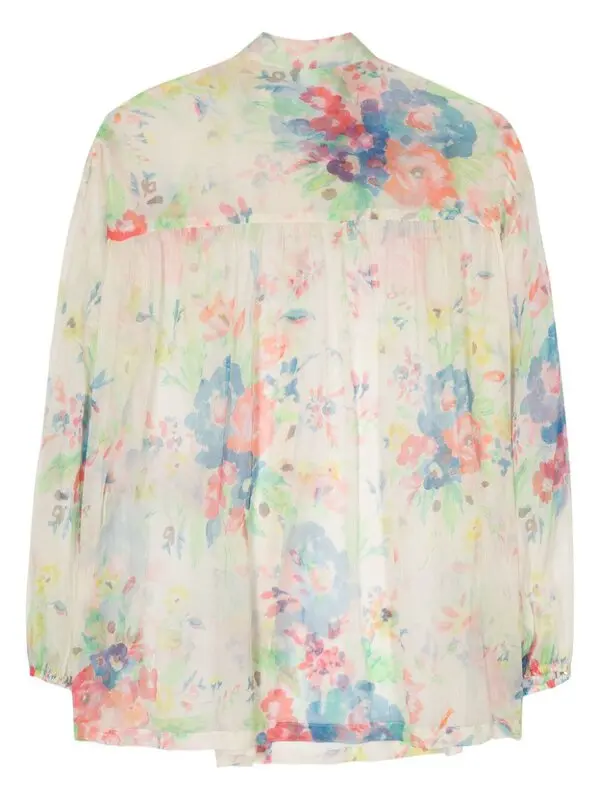Aspesi Floral-print Crepon Shirt