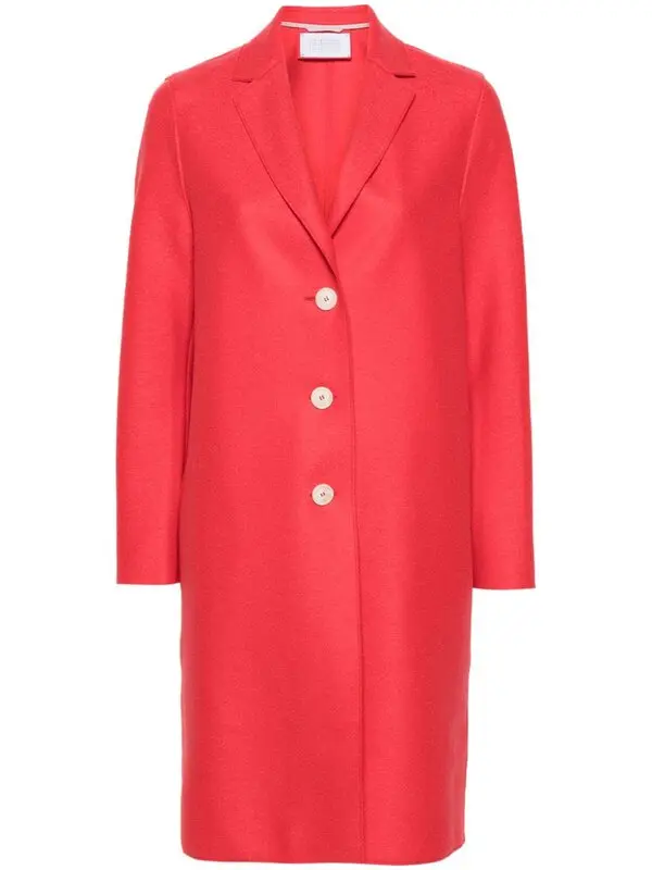 Harris Wharf London Button-up Wool Coat - Pink