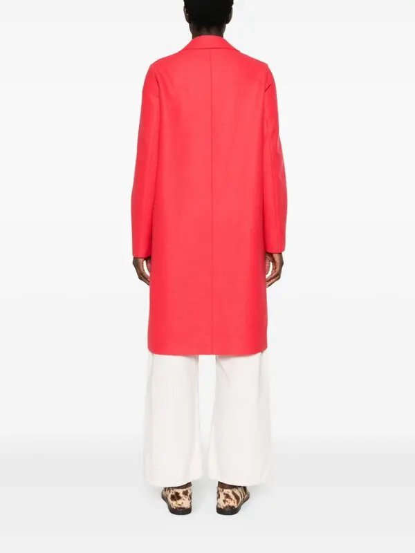 Harris Wharf London Button-up Wool Coat - Pink