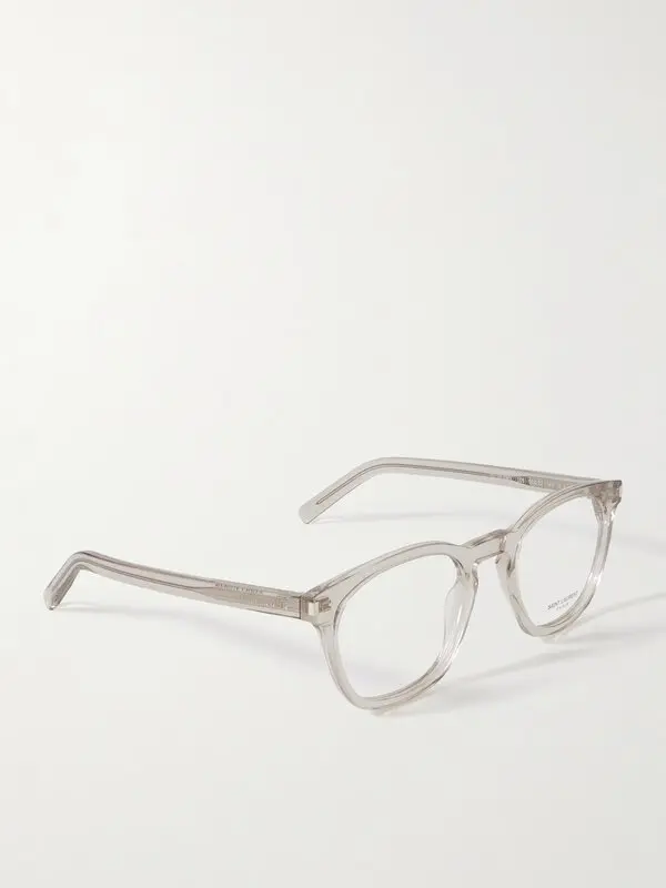 Saint Laurent Round-frame Recycled-acetate Optical Lenses