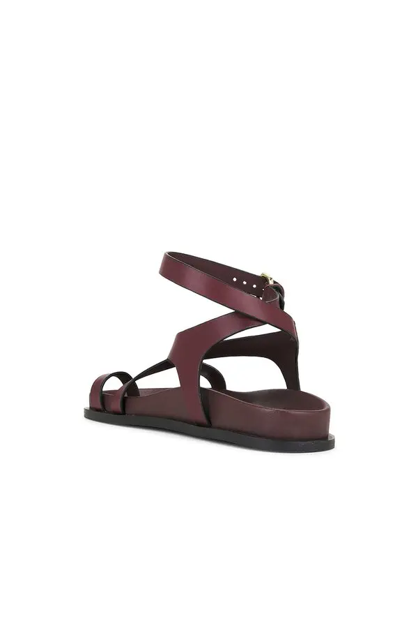 A.emery Jalen Slim Sandals - Merlot