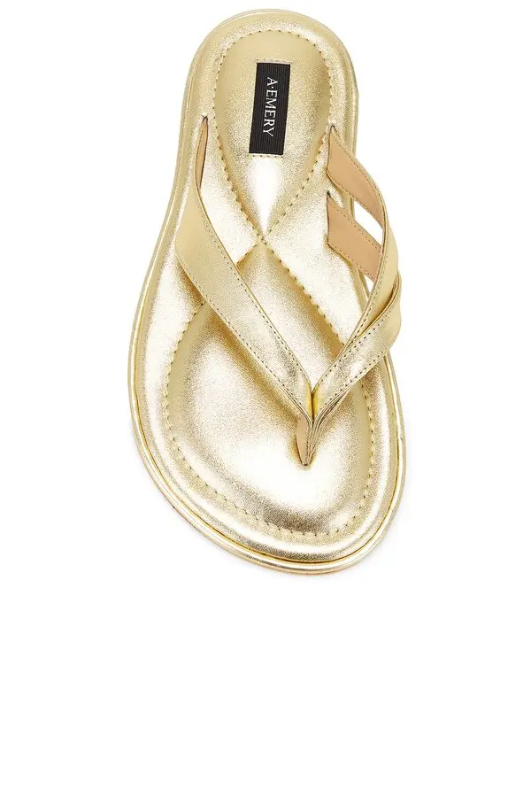 Morgan A Emery Sandals Sale Morgan Metallic Sandals Gold 20% Off