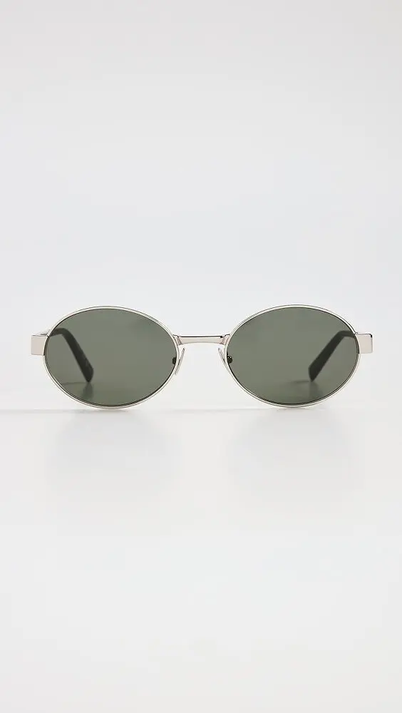 Saint Laurent Sl 692 Sunglasses - Silver-silver-grey