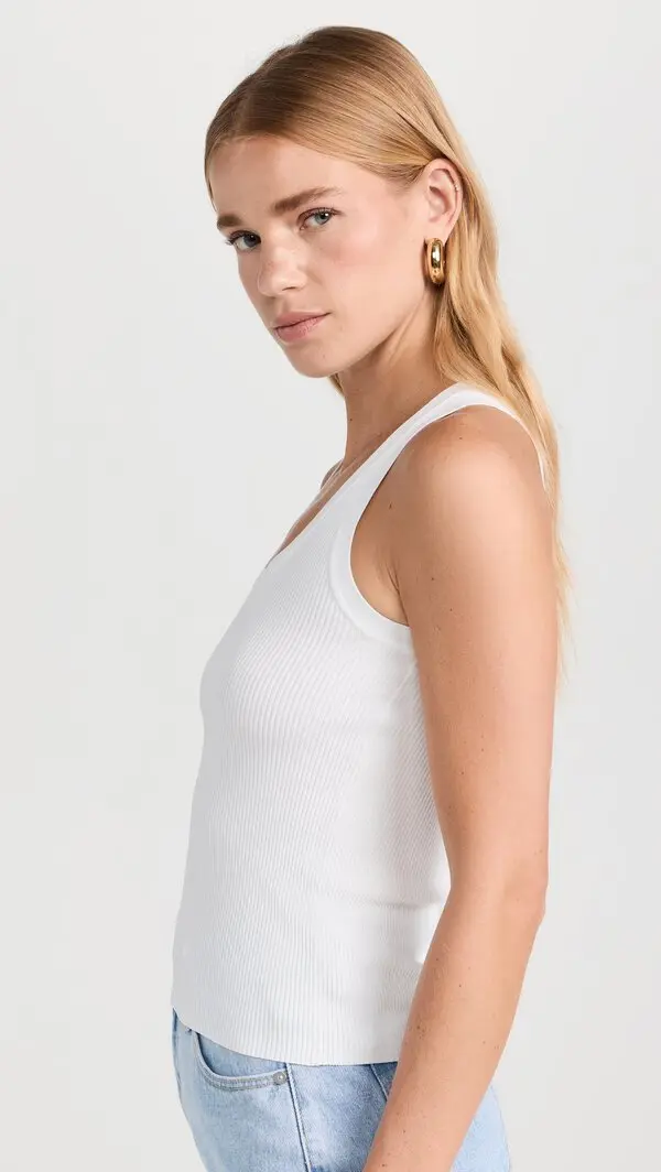 NOTHING PLEASE Estefania Tank - White