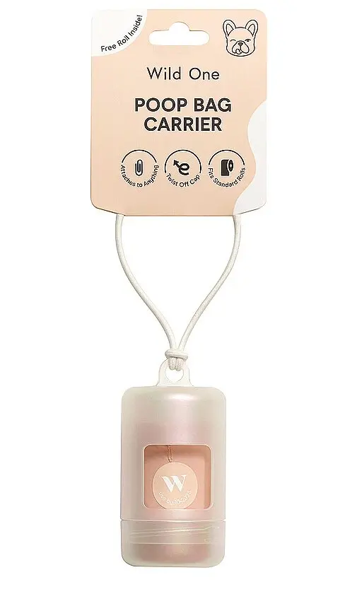 WILD ONE Poop Bag Carrier In Ivory - Lunar