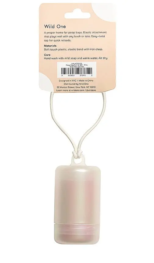 WILD ONE Poop Bag Carrier In Ivory