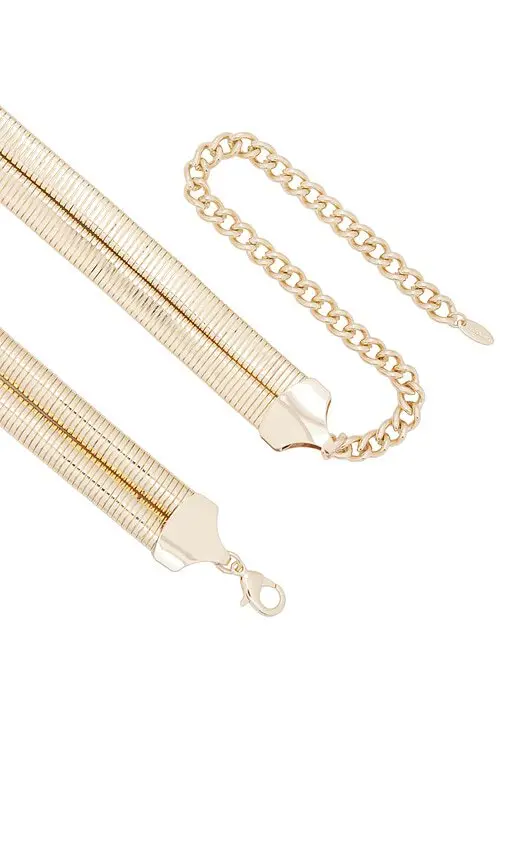 Ettika Wrap Around Flex Snake Chain Belt