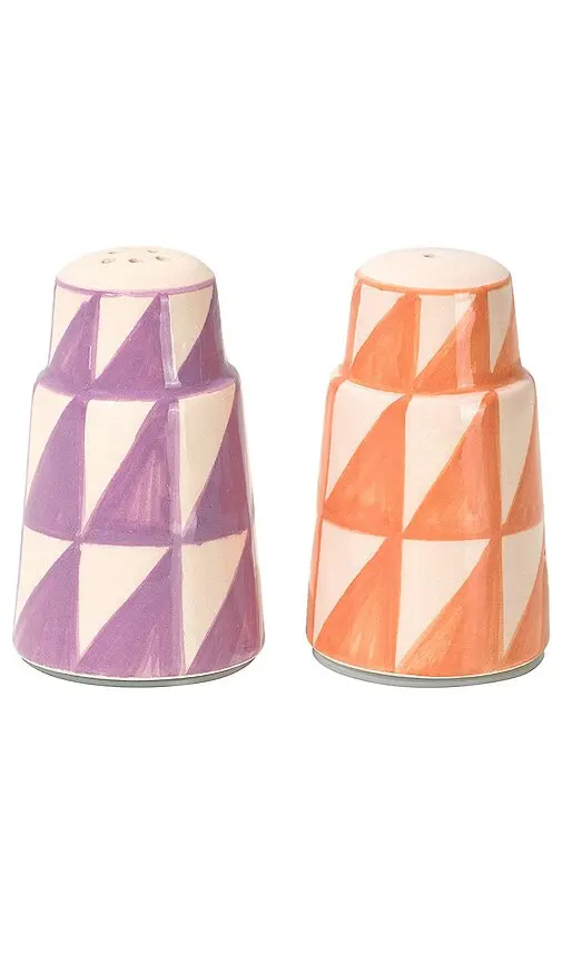 VAISSELLE Salt N'pepa Shakers In Lavender,coral - Coral & Lilac