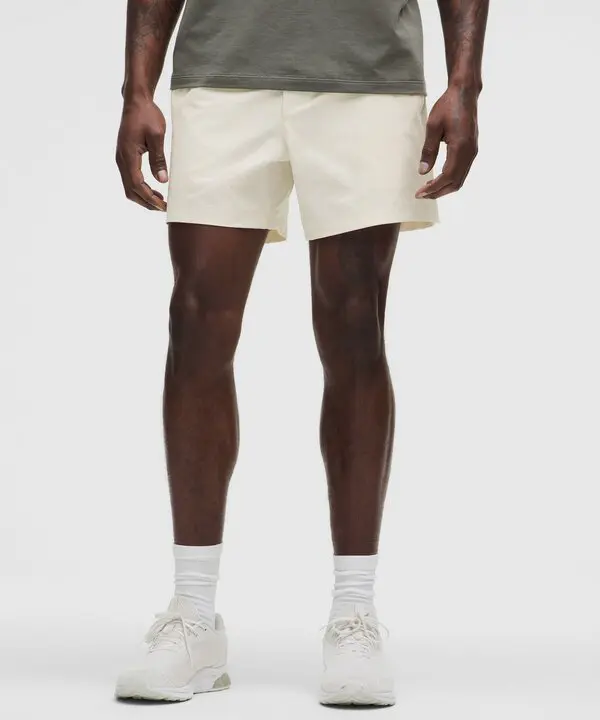 Lululemon Zeroed In Linerless Short 5 - Light Ivory