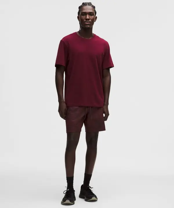 Lululemon Zeroed In Linerless Short 7 - Incline Texture Burgundy Multi