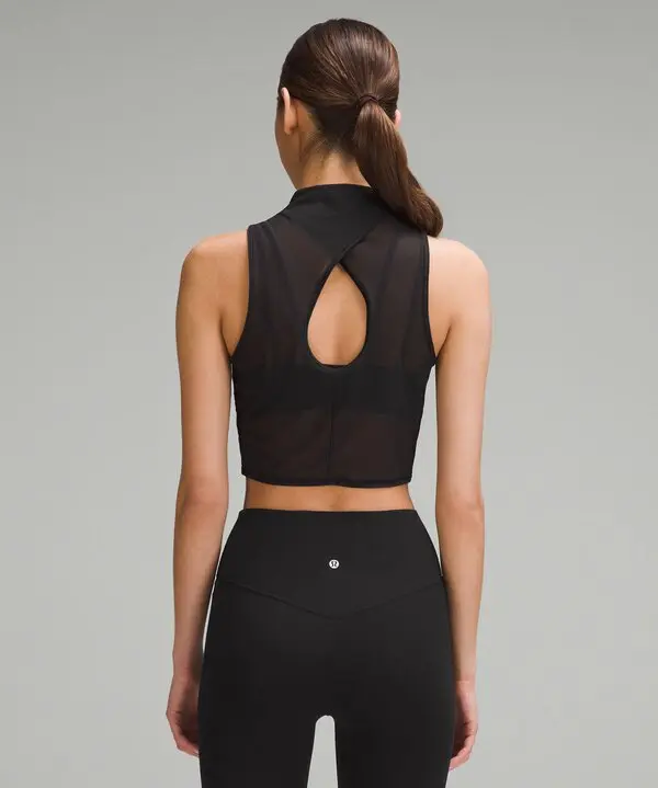 Lululemon Keyhole Mesh Tank Top