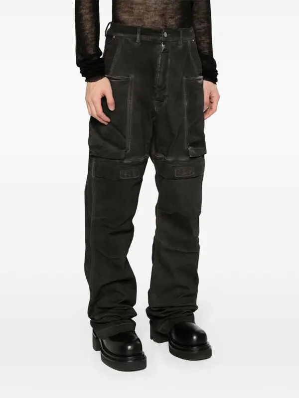 Rick Owens Black Stefan Cargo Jeans