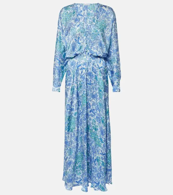 Poupette St Barth Printed Midi Dress - Multicoloured