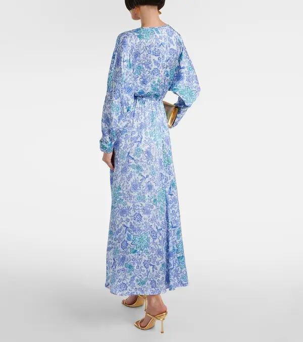 Poupette St Barth Printed Midi Dress