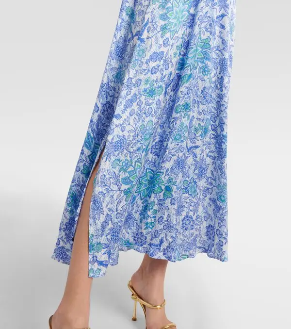 Poupette St Barth Printed Midi Dress