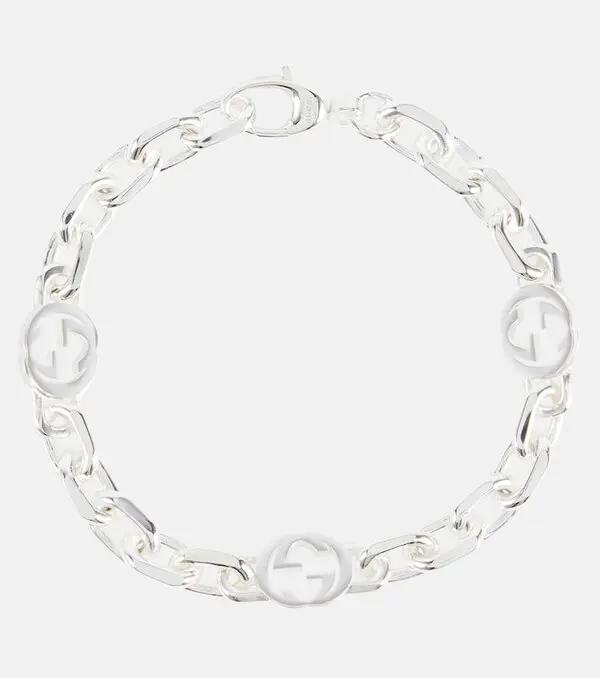 Gucci Interlocking G Sterling Bracelet - Silver