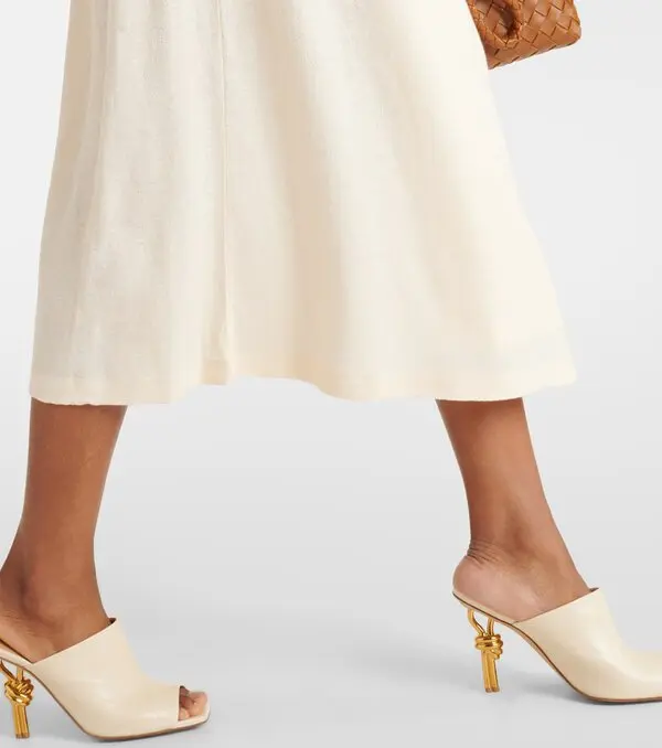 Max Mara Linen-blend Wrap Dress