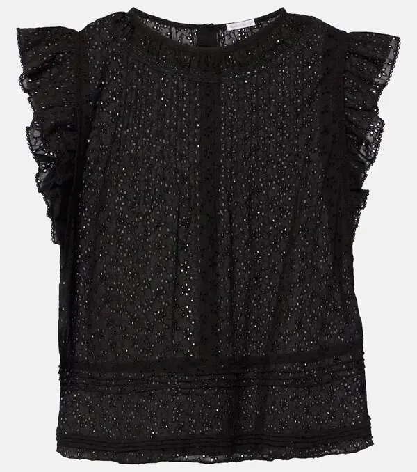 Poupette St Barth Galia Ruffled Top