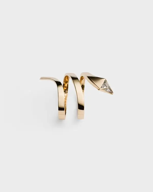 Prada Eternal Gold Snake Bracelet - Gold/white