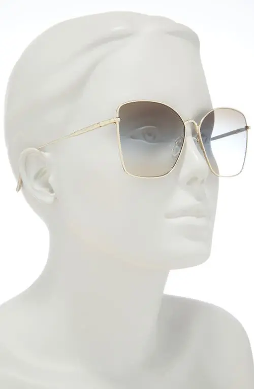 Longchamp Roseau Gradient Square Sunglasses - Gold/green/azure