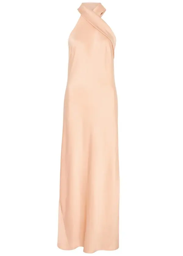 Galvan Pandora Satin Maxi Dress