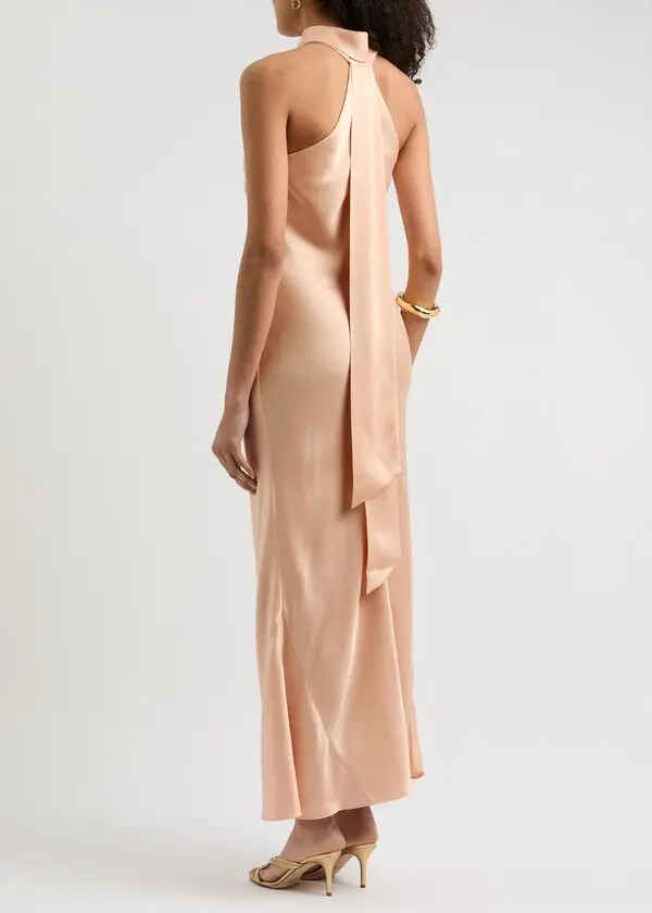 Galvan Pandora Satin Maxi Dress