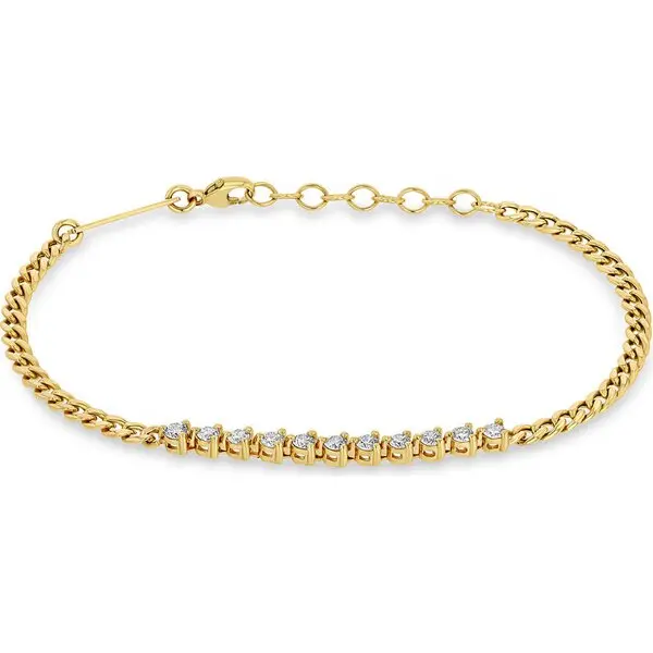 Zoe Chicco 14k Gold Diamond Tennis Bracelet - Yellow Gold
