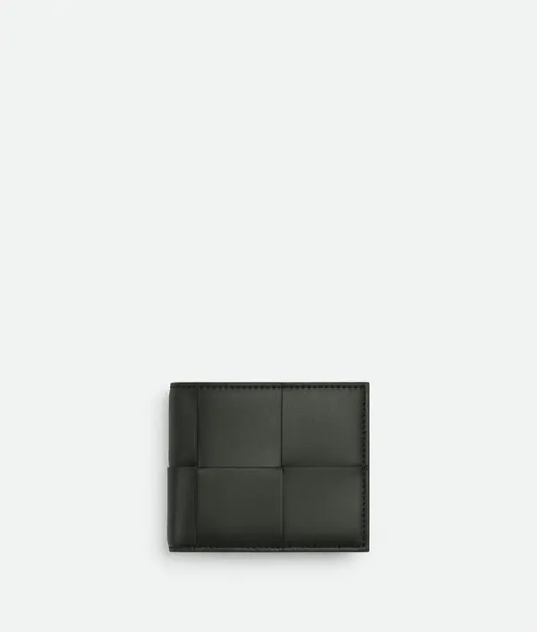 BOTTEGA  VENETA Cassette Bi-fold Wallet - Dark Green
