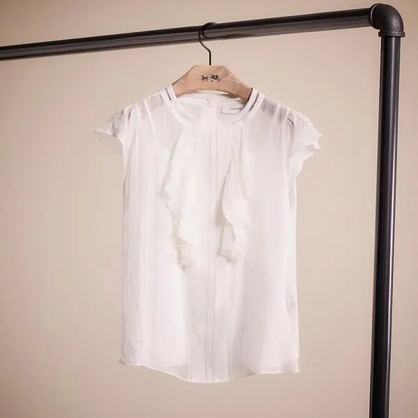 COACH® Restored Ruffle Blouse