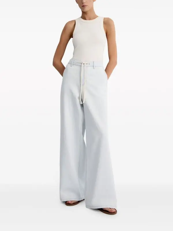 12 STOREEZ Low-rise Wide-leg Organic Cotton Jeans