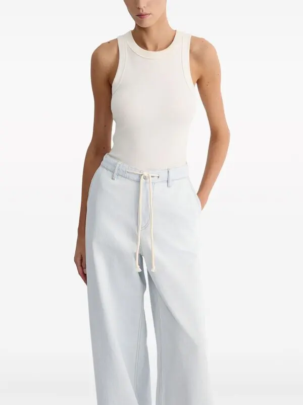 12 STOREEZ Low-rise Wide-leg Organic Cotton Jeans