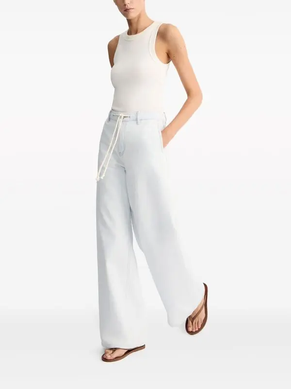 12 STOREEZ Low-rise Wide-leg Organic Cotton Jeans