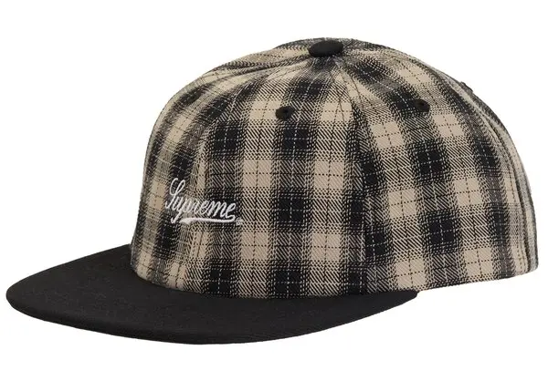 Supreme Script Logo 6 Panel Cap