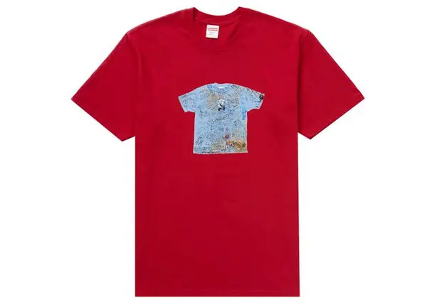 Supreme 30th Anniversary First Tee Shirt - Red