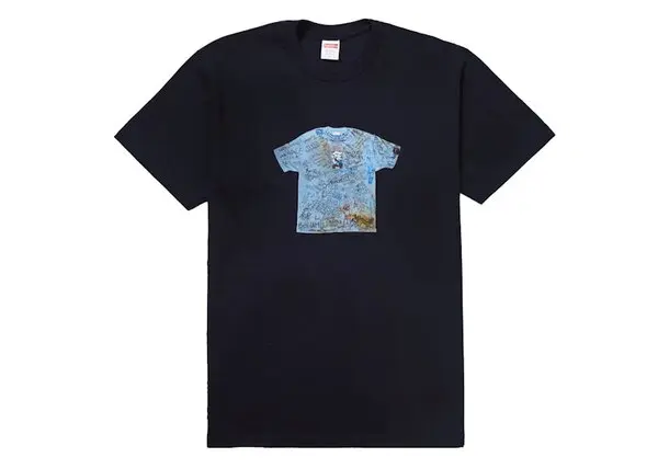 Supreme 30th Anniversary First Tee Shirt - Navy Blue