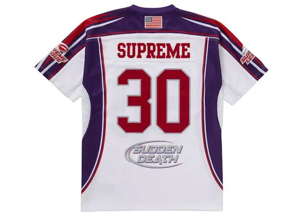 Supreme Sudden Death Football Jersey - White