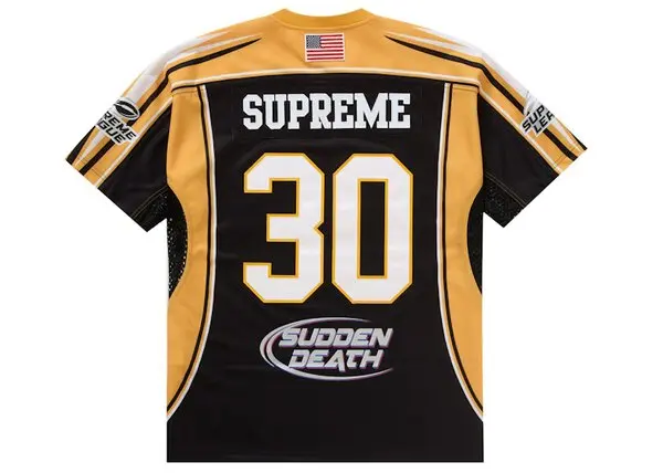 Supreme Sudden Death Football Jersey - Black