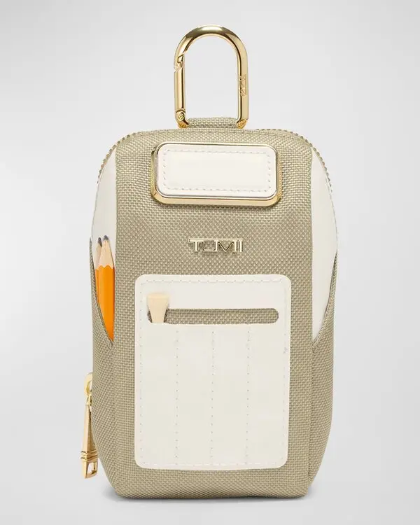 Tumi Golf Pouch - Off White/tan