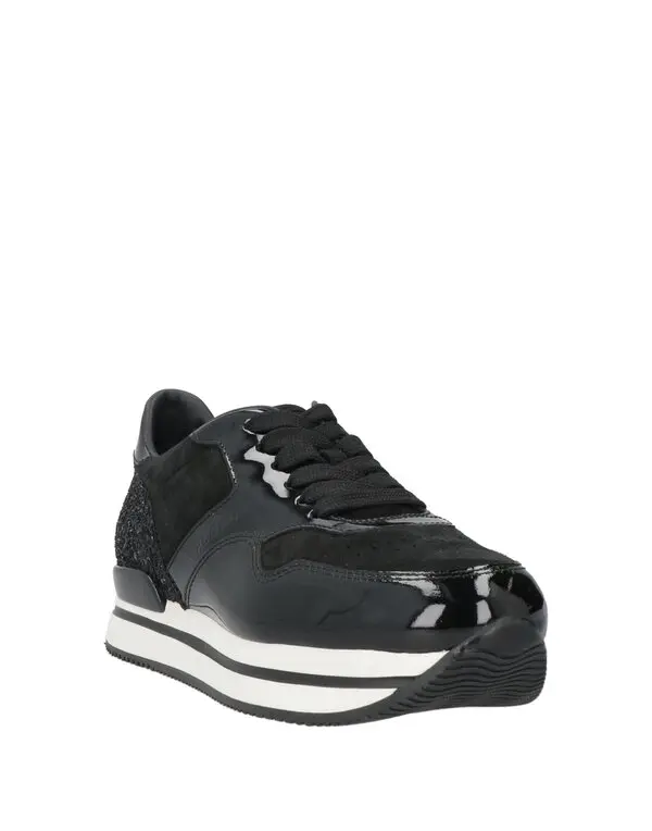 Hogan Leather Sneakers - Black