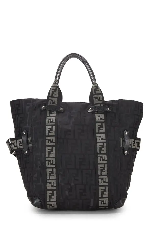 Fendi Zucca Nylon Tote - Black