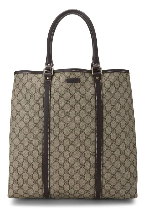 Gucci Original Gg Supreme Canvas Plus Tote Bag - Brown
