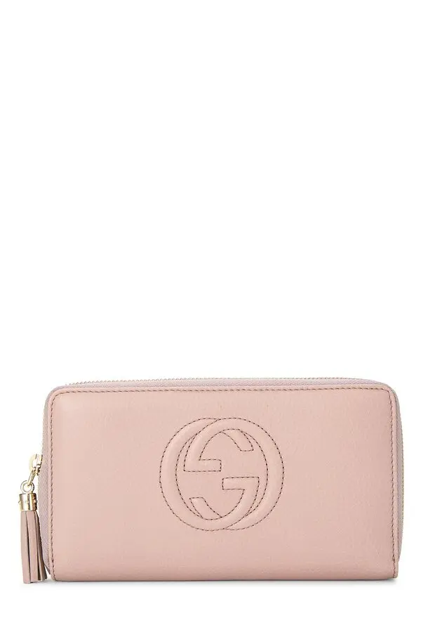 Gucci Soho Zip Around Wallet - Pink