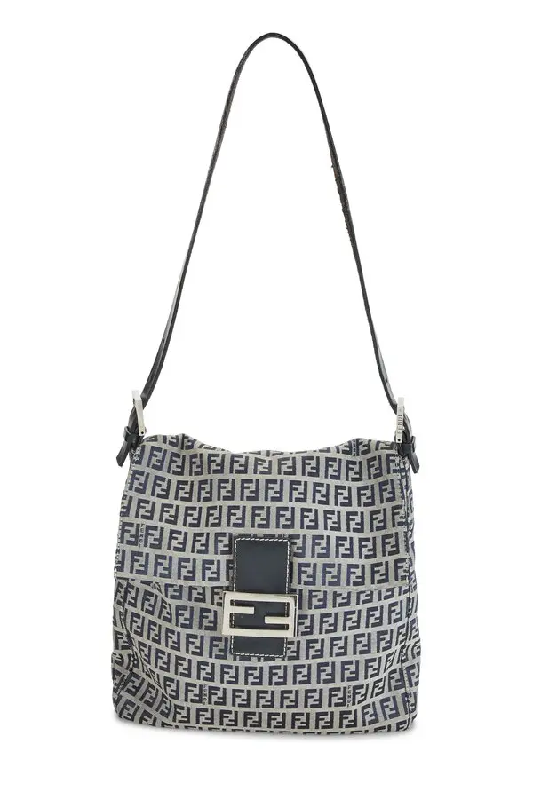 Fendi Zucchino Canvas Shoulder Bag