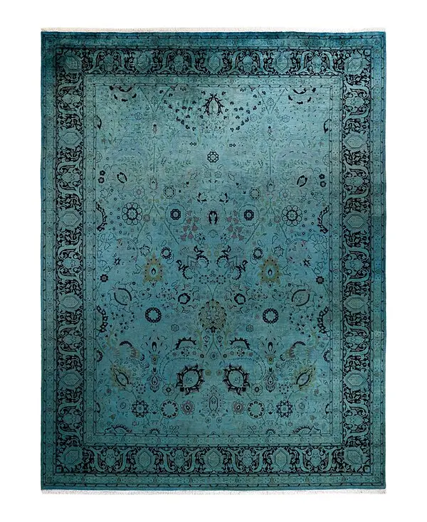 Bloomingdale'S Fine Vibrance M1427 Area Rug, 9' X 12 - Blue