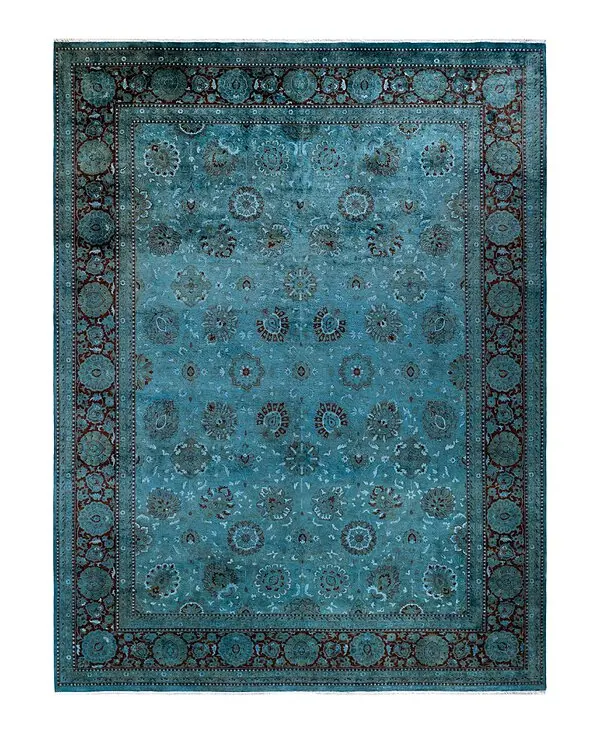 Bloomingdale'S Fine Vibrance M1654 Area Rug, 9'2 X 12'5 - Blue