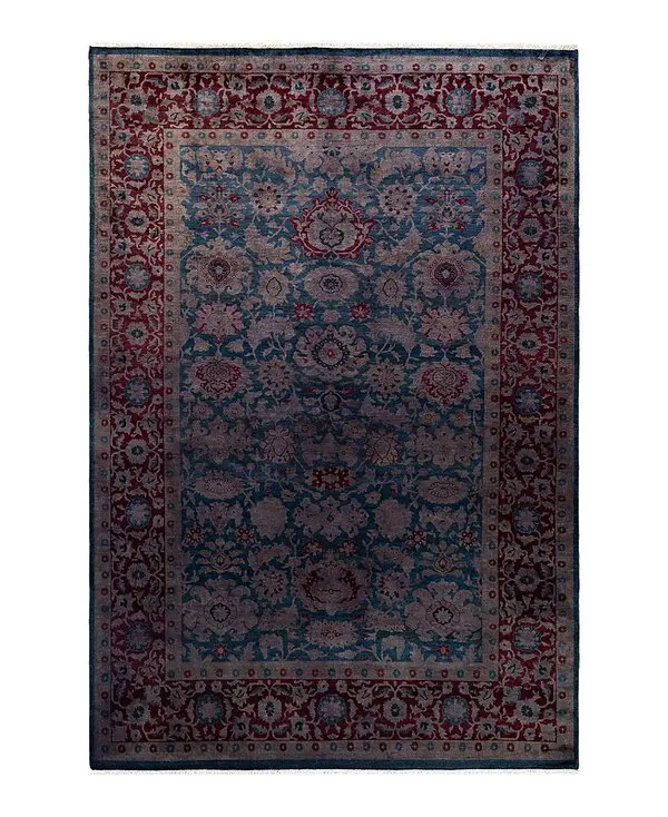 Bloomingdale'S Fine Vibrance M1183 Area Rug, 6'2 X 8'10 - Blue