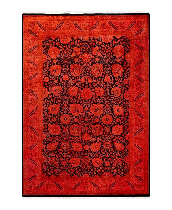 Bloomingdale'S Fine Vibrance M1560 Area Rug, 6'2 X 8'10 - Orange