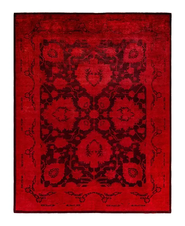 Bloomingdale'S Fine Vibrance M1504 Area Rug, 8'1 X 10'6 - Orange