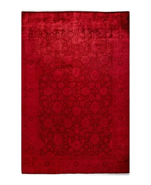 Bloomingdale'S Fine Vibrance M1450 Area Rug, 6' X 8'10 - Red